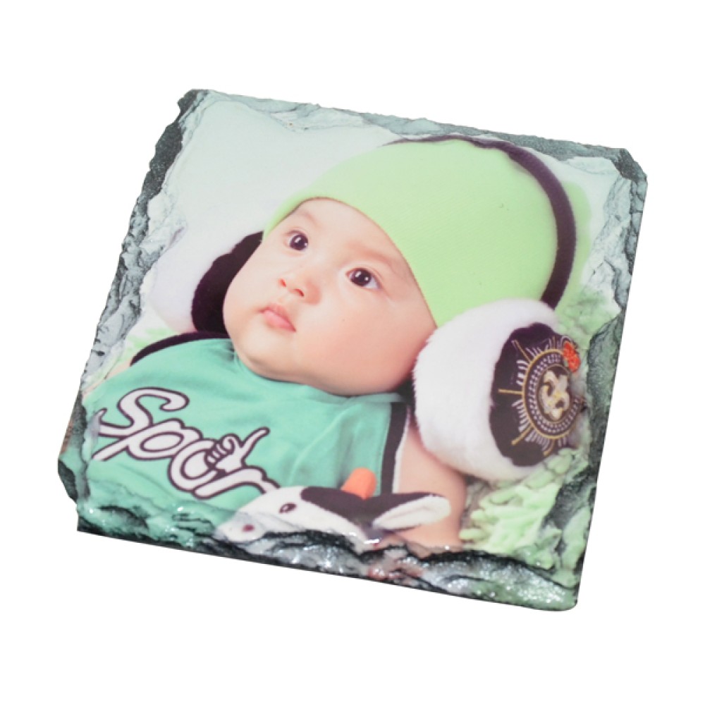 Sublimation 4 Inch Square Slate Coaster | Printable Coaster